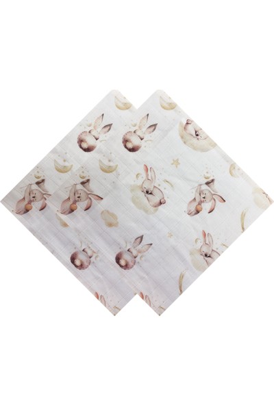 Mimiko Organik %100 Pamuk 2'li Müslin Ağız Mendili - Omuz Örtüsü Mimiko Organik %100 Pamuk 2'li Müslin Ağız Mendili - Omuz Örtüsü