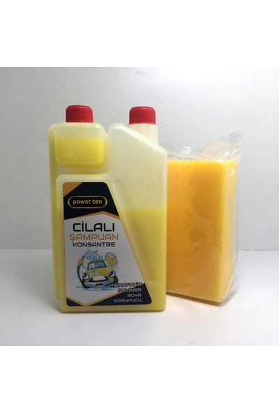 Powerten Cilalı Konsantre Oto Yıkama Şampuanı+ Sunger Powerten Cilalı Konsantre Oto Yıkama Şampuanı+ Sunger