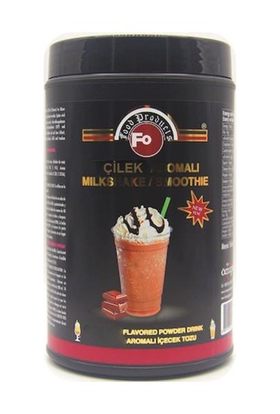 Fo Çilek Aromalı Milkshake / Smothie Tozu 1 KG Fo Çilek Aromalı Milkshake / Smothie Tozu 1 KG