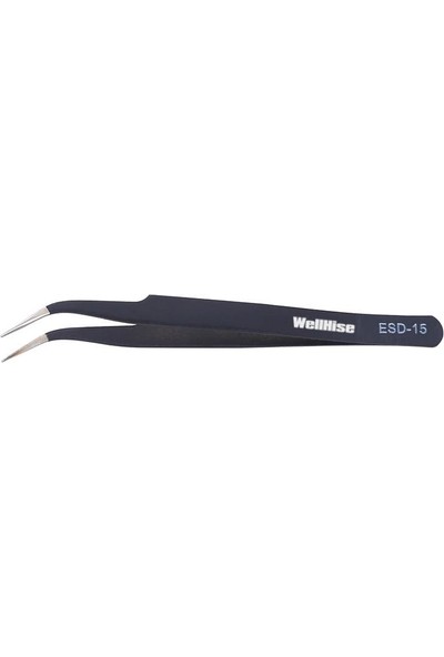 Wellhise St-15 Antistatik Eğri Uç Tweezers Cımbız Wellhise St-15 Antistatik Eğri Uç Tweezers Cımbız