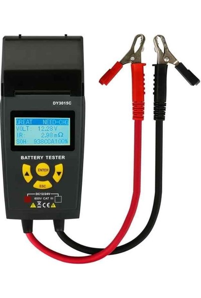 Duoyı DY3015C Dijital Çok Fonksiyonlu Yazıcılı Araba Akü Test Cihazı