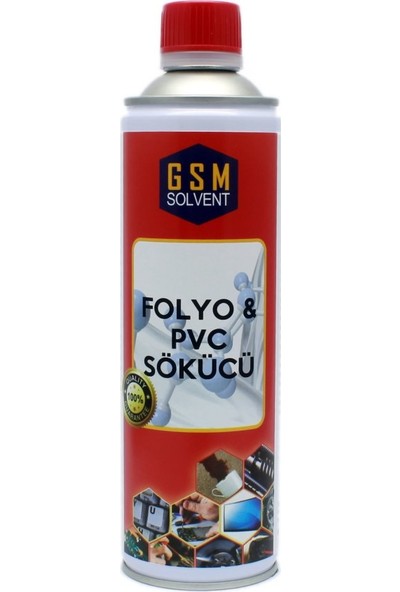 GSM Solvent Folyo Pvc Sökücü 600 ml GSM Solvent Folyo Pvc Sökücü 600 ml