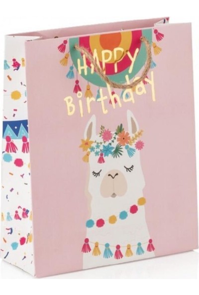 Gıpta Lama Hasır Ipli Karton Çanta