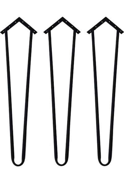 Talya 3 Lü Set Ahşap ve Kütük Sehpa Metal Firkete Ayak