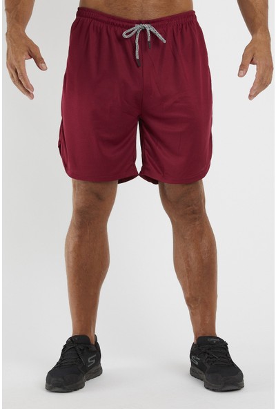 Gymwolves Erkek Spor Şort Çift Katmanlı | Bordo | Comfortable Serisi Gymwolves Erkek Spor Şort Çift Katmanlı | Bordo | Comfortable Serisi