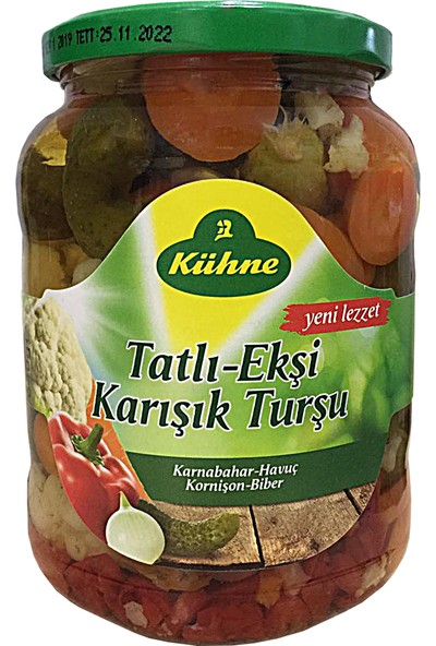Kühne Alman Tipi Karışık Turşu 720 ml Kühne Alman Tipi Karışık Turşu 720 ml