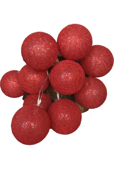 Mobgift Ipli LED Toplar - Kırmızı