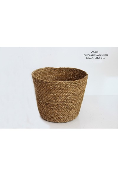 Sever 29088 Dekoratif Hasır Saksı Sepeti
