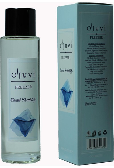 Ojuvi Kolonya Cam Şişe Freezer 250 ml