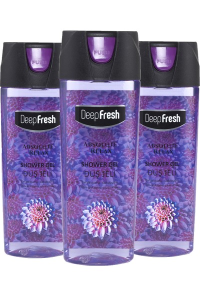 Deep Fresh Pratik Kapaklı Duş Jeli Absolute Relax 3 x 500 ml
