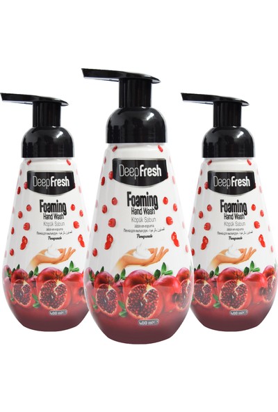 Deep Fresh Meyve Köpük Sabun Nar 3 x 400 ml