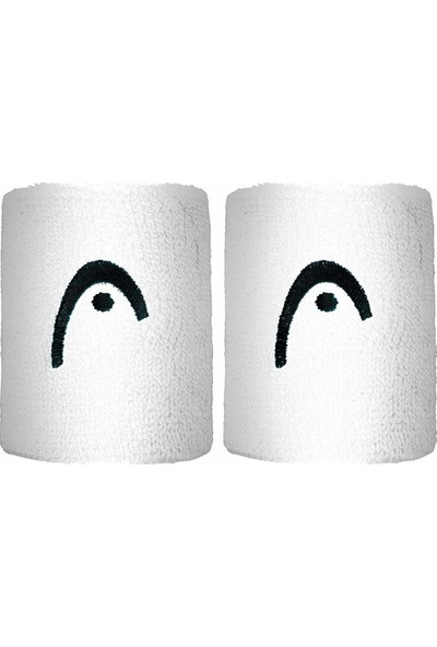 Head Wristband 2.5 Beyaz Çift Tenis El Bilekliği