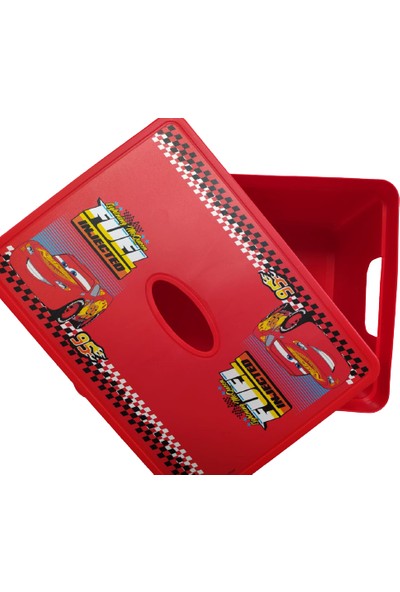 Herevin Cars Desenli Oyuncak Kutusu