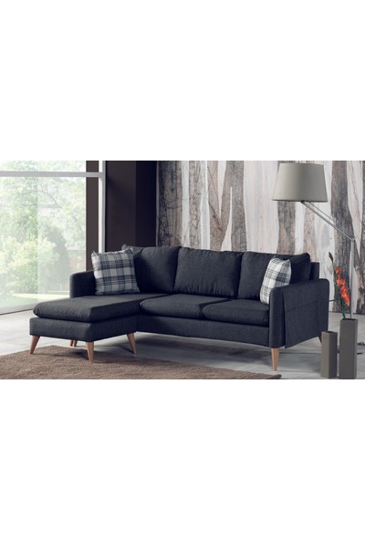 By Zeytin Violet Çift Yönlü Köşe Koltuk Takımı