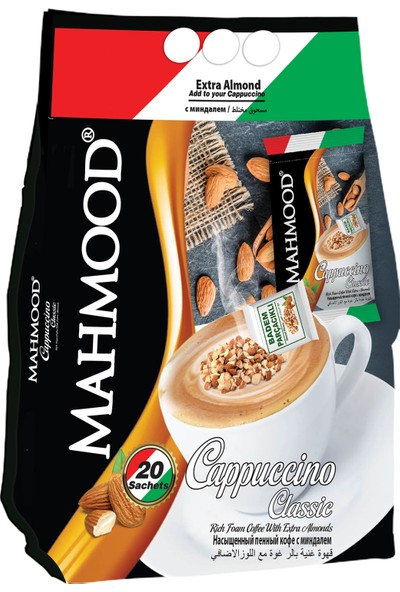 Mahmood Coffee Cappuccino Bademli 25 gr 20'li