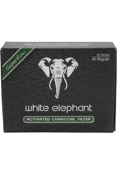 White Elephant Koop 40 Lı 9 mm Karbon Pipo Filtre Filitresi PZ70