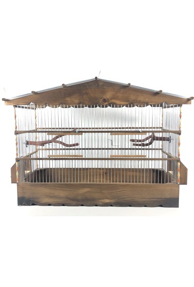 Naturbird Ahşap Salma El İşçiliği Kafes 60 x 40