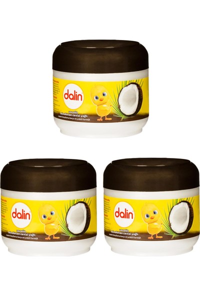Dalin Hindistan Cevizi Pamuk ve Shea Yağı Vazelin 100 ml x 3 Adet Dalin Hindistan Cevizi Pamuk ve Shea Yağı Vazelin 100 ml x 3 Adet