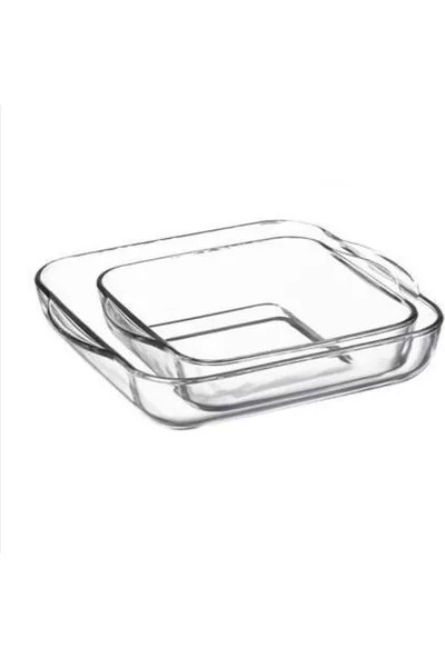 Paşabahçe Borcam 2'li Kare Tepsi Paşabahçe Borcam 2'li Kare Tepsi