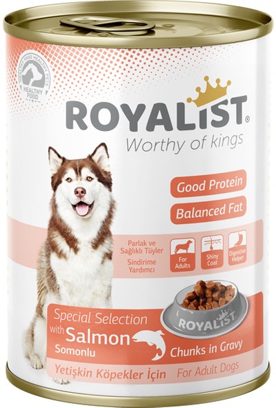 Royalist Somonlu Köpek Konserve Maması 400 gr