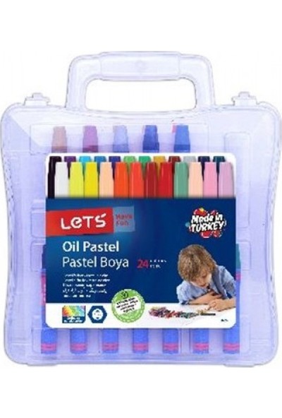 Let's Çantalı Pastel Boya 24 Renk