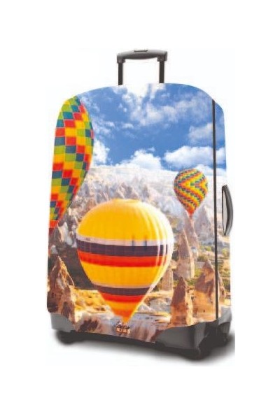 MÇS Desenli Valiz Koruyucu Kılıf Büyük Boy - M40