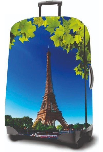 MÇS Desenli Valiz Koruyucu Kılıf Orta Boy - M253