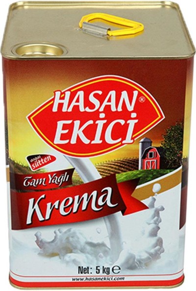 Hasan Ekici Hasanekici Krema Teneke 5 kg Hasan Ekici Hasanekici Krema Teneke 5 kg