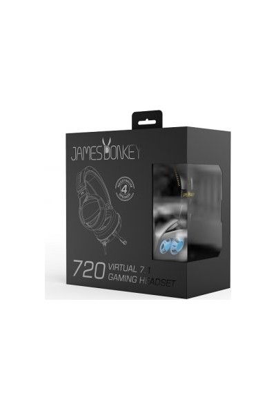 James Donkey 720 Siyah 7.1 Surround Rgb Gaming Kulaklık