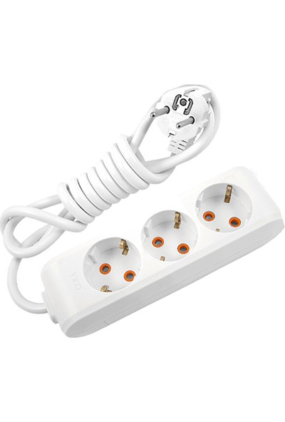Viko Topraklı Korumalı Uzatma Kablosu Grup Priz 3'lü 3 m