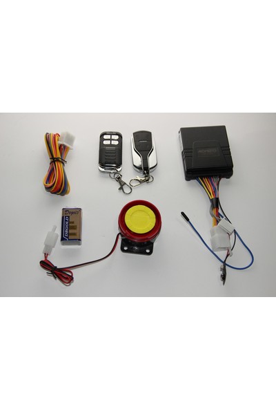 Motospartan Motosiklet Alarm Seti - 5 Fonksiyonlu [Pilli] Monero