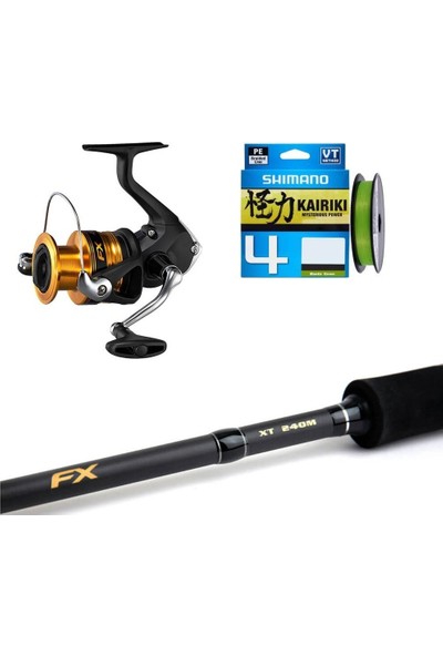 Shimano Fx 4000FC + Shimano Fx Xt 240CM 10-30G Olta Seti Shimano Fx 4000FC + Shimano Fx Xt 240CM 10-30G Olta Seti