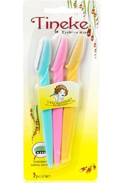 Tineke 3'lü Kaş Usturası 1 Adet Tineke 3'lü Kaş Usturası 1 Adet