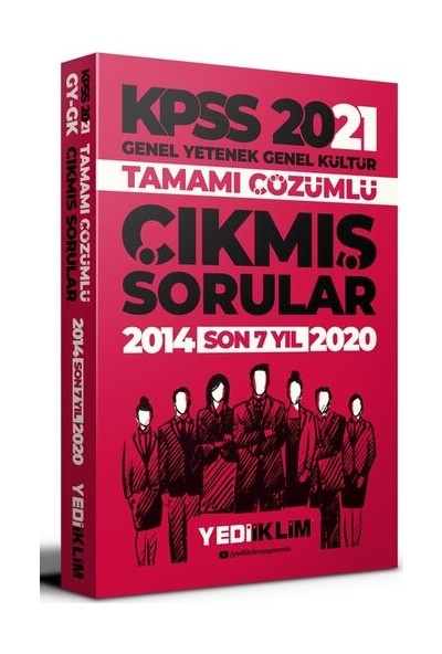 Yediiklim Yayınları 2021 KPSS GY-GK Tamamı Çözümlü Son 7 Yıl Çıkmış Sorular