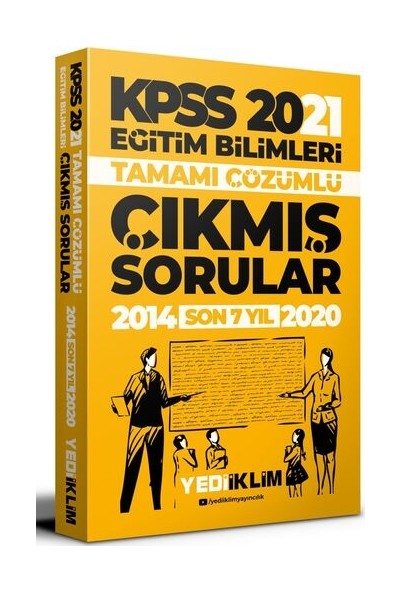 Yediiklim Yayınları 2021 KPSS Eğitim Bilimleri Tamamı Çözümlü Son 7 Yıl Çıkmış Sorular Yediiklim Yayınları 2021 KPSS Eğitim Bilimleri Tamamı Çözümlü Son 7 Yıl Çıkmış Sorular