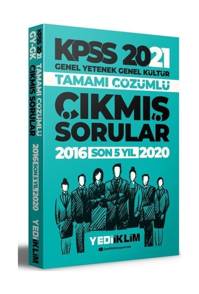 Yediiklim Yayınları 2021 KPSS GY-GK Tamamı Çözümlü Son 5 Yıl Çıkmış Sorular