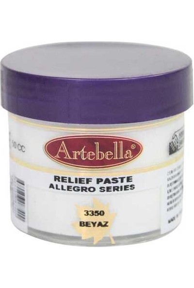Artebella Allegro Rölyef Pasta 50 cc Beyaz Artebella Allegro Rölyef Pasta 50 cc Beyaz