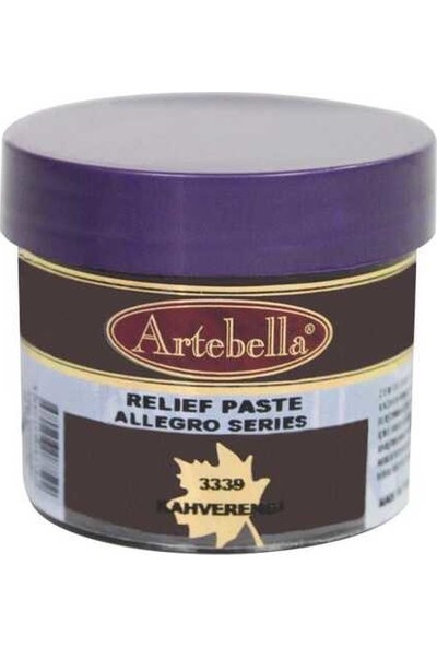 Artebella Allegro Rölyef Pasta 50 cc Kahverengi Artebella Allegro Rölyef Pasta 50 cc Kahverengi