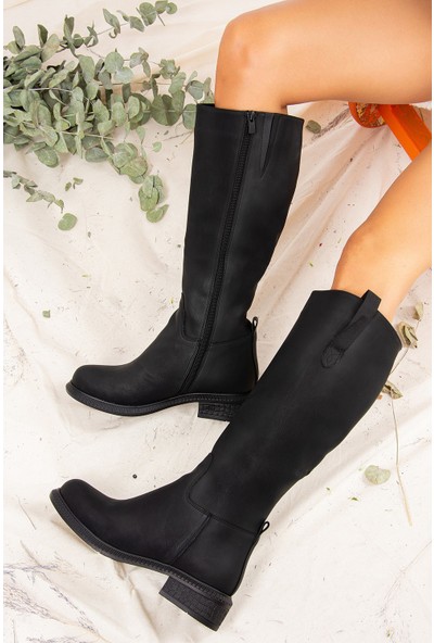 Fox Shoes Siyah Kadın Çizme J674272109
