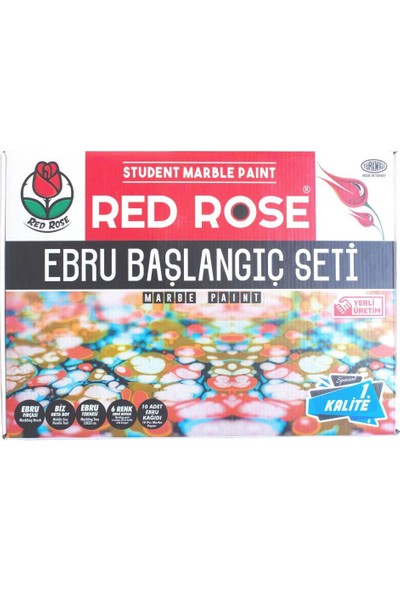 Red Rose Ebru Sanatı Başlangıç Seti Red Rose Ebru Sanatı Başlangıç Seti
