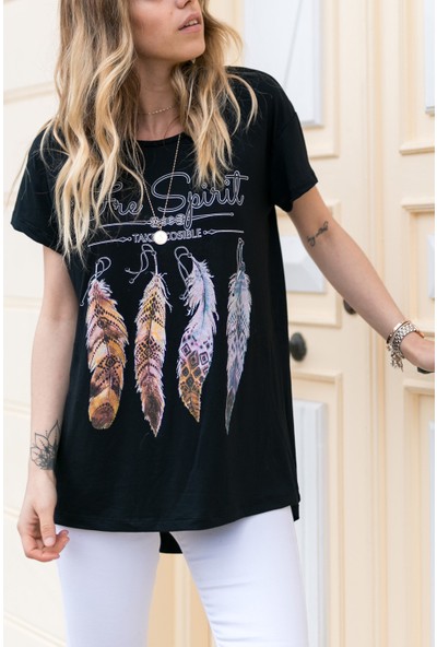 Xhan Baskılı Salaş Bluz 0YXK1-43350-02