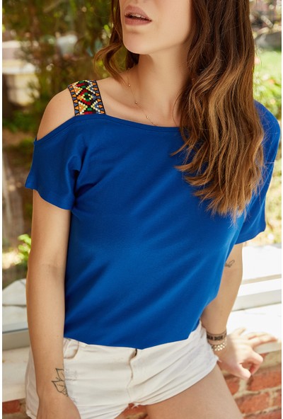 Xhan Omuz Detaylı Bluz 0YXK2-43372-15