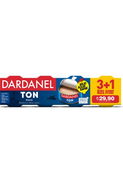 Dardanel 75 gr x 4 Ton Balığı (3+1) Dardanel 75 gr x 4 Ton Balığı (3+1)