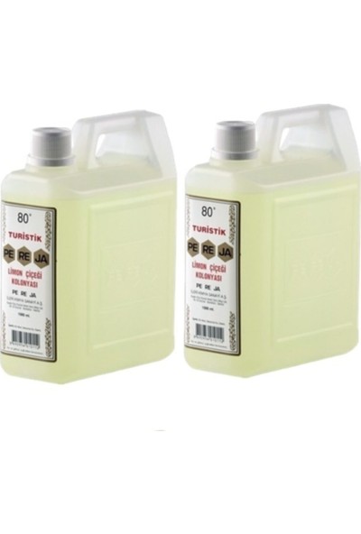 Pereja Limon Kolonyası 80 Derece 1000 ml Kolonya 2 Adet
