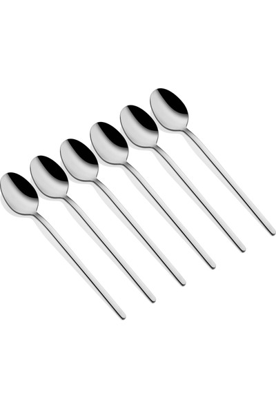The Mia Slim Çay Kaşığı Gümüş - 6 Parça