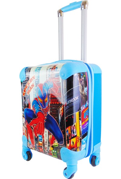 Laguna Lol 4 Tekerlekli Speedy Man Mavi Çocuk Valizi Laguna Lol 4 Tekerlekli Speedy Man Mavi Çocuk Valizi