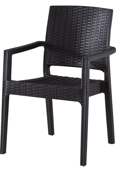 Evart Plastik Rattan Sandalye 6 Adet Evart Plastik Rattan Sandalye 6 Adet