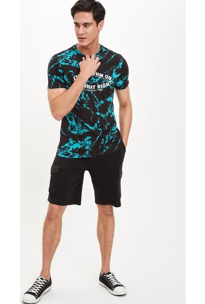 DeFacto Regular Fit Kargo Bermuda Şort N4727AZ20SM