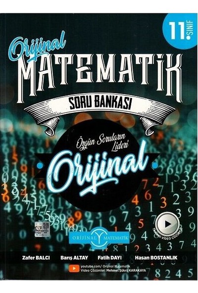 Orijinal Yayınları 11. Sınıf Matematik Orijinal Soru Bankası - Barış Altay Orijinal Yayınları 11. Sınıf Matematik Orijinal Soru Bankası - Barış Altay