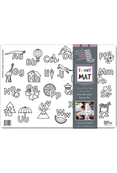 Funny Mat İngilizce Alfabe 1017 F